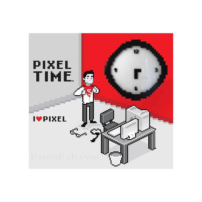 Prezent dla Informatyka - Zegar Pixel Time - Ministerstwo Gadżetów